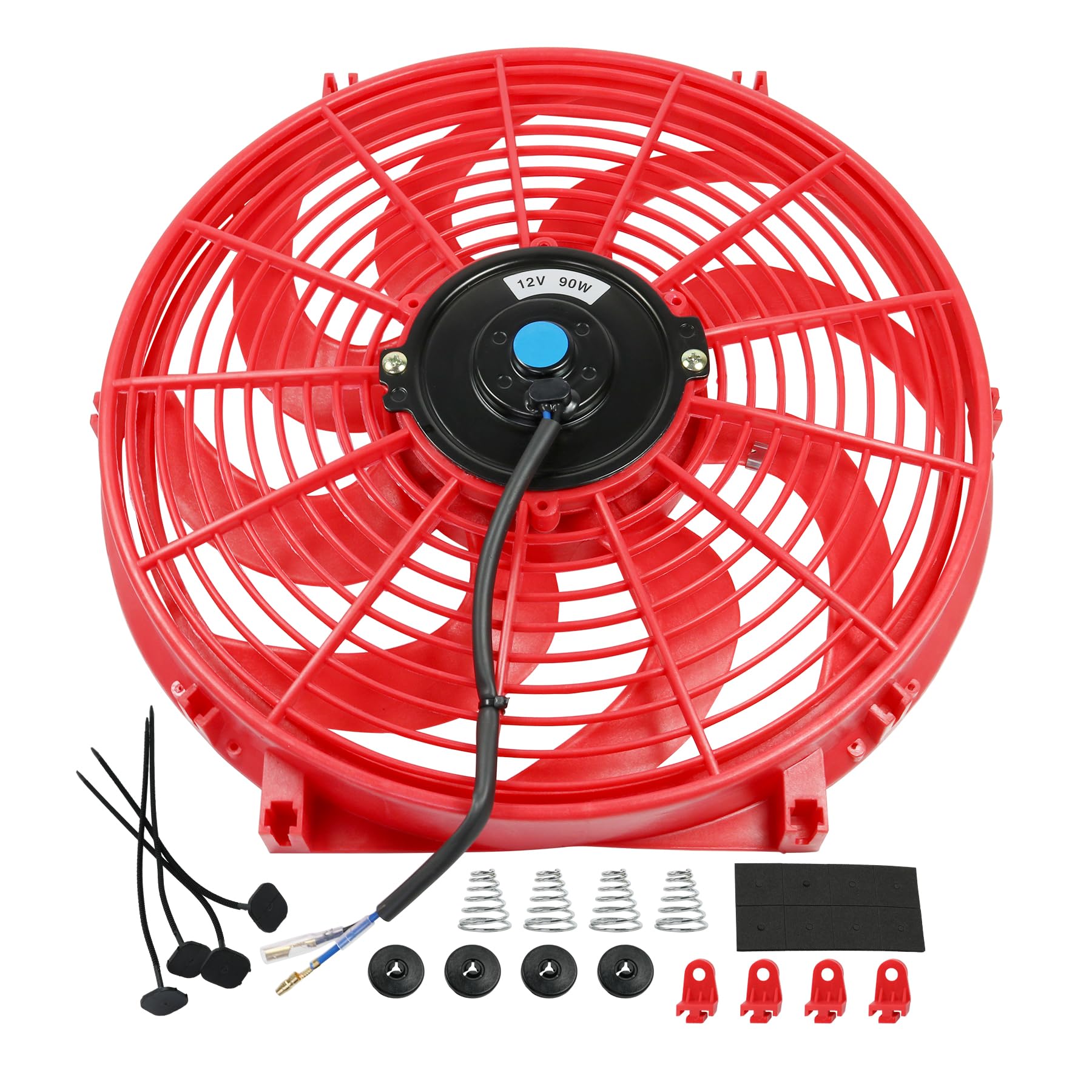 JDMSPEED New 14" Inch Universal Slim Fan Push Pull Electric Radiator ...