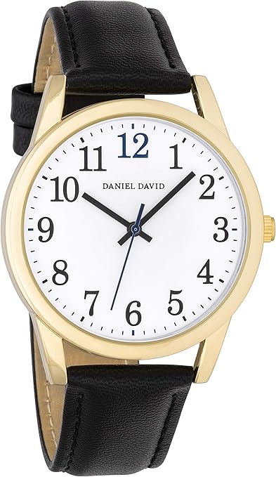 Daniel David Unisex | Montre Classique avec Boitier Grand Chiffres ...