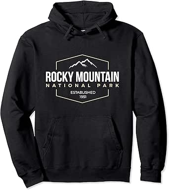 Amazon.com: Rocky Mountain National Park Pullover Hoodie: Clothing