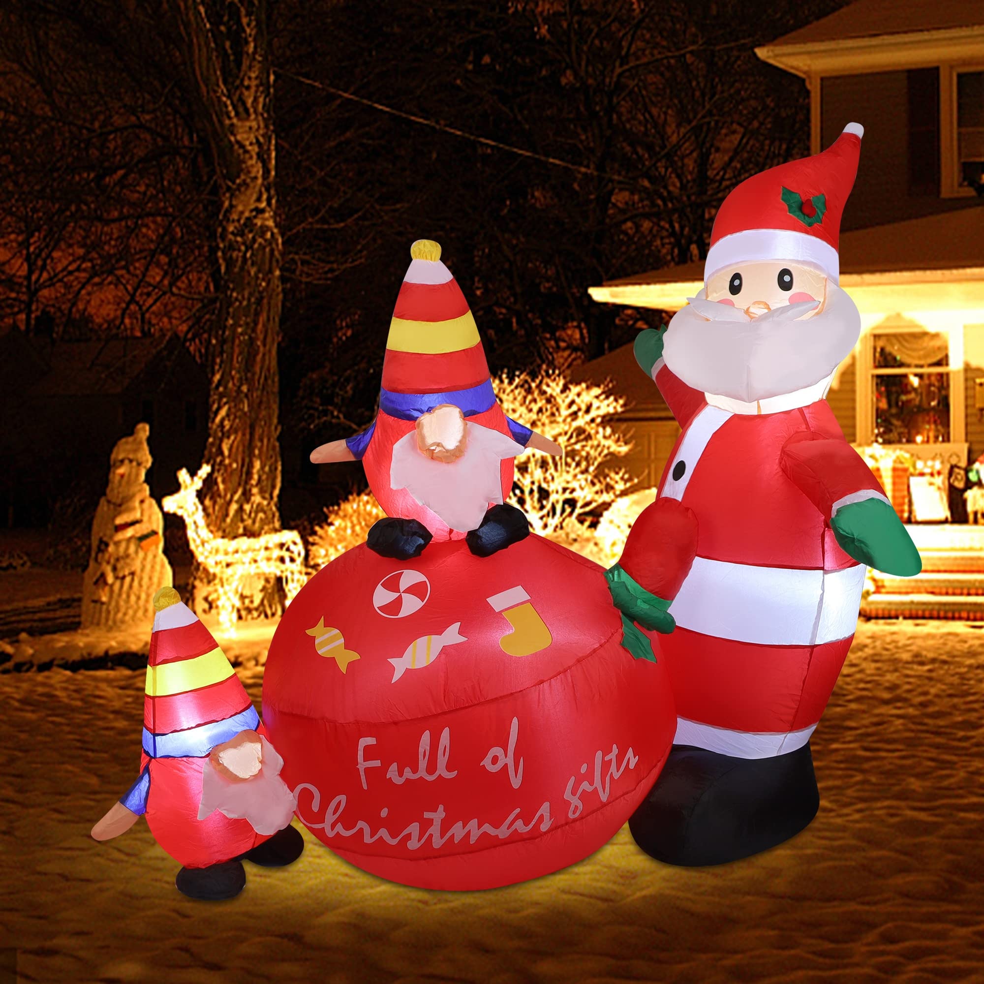 Giant Inflatable Yard Decor 12FT Giant Inflatable Snowman Outdoor ...