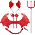Amazon.com: Spooktacular Creations 5 Pieces Halloween Devil Costume Set ...