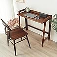 Amazon.com: Cttasty Computer Desk, Foldable Desk, Home Office Desks, Solid Wood Writing Desk ...