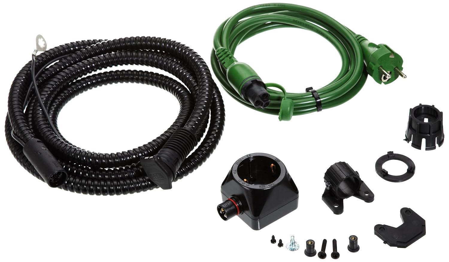DEFA Juego de conexión - Cable de 2,5 m para enchufe de 230 V, 2 m de ...