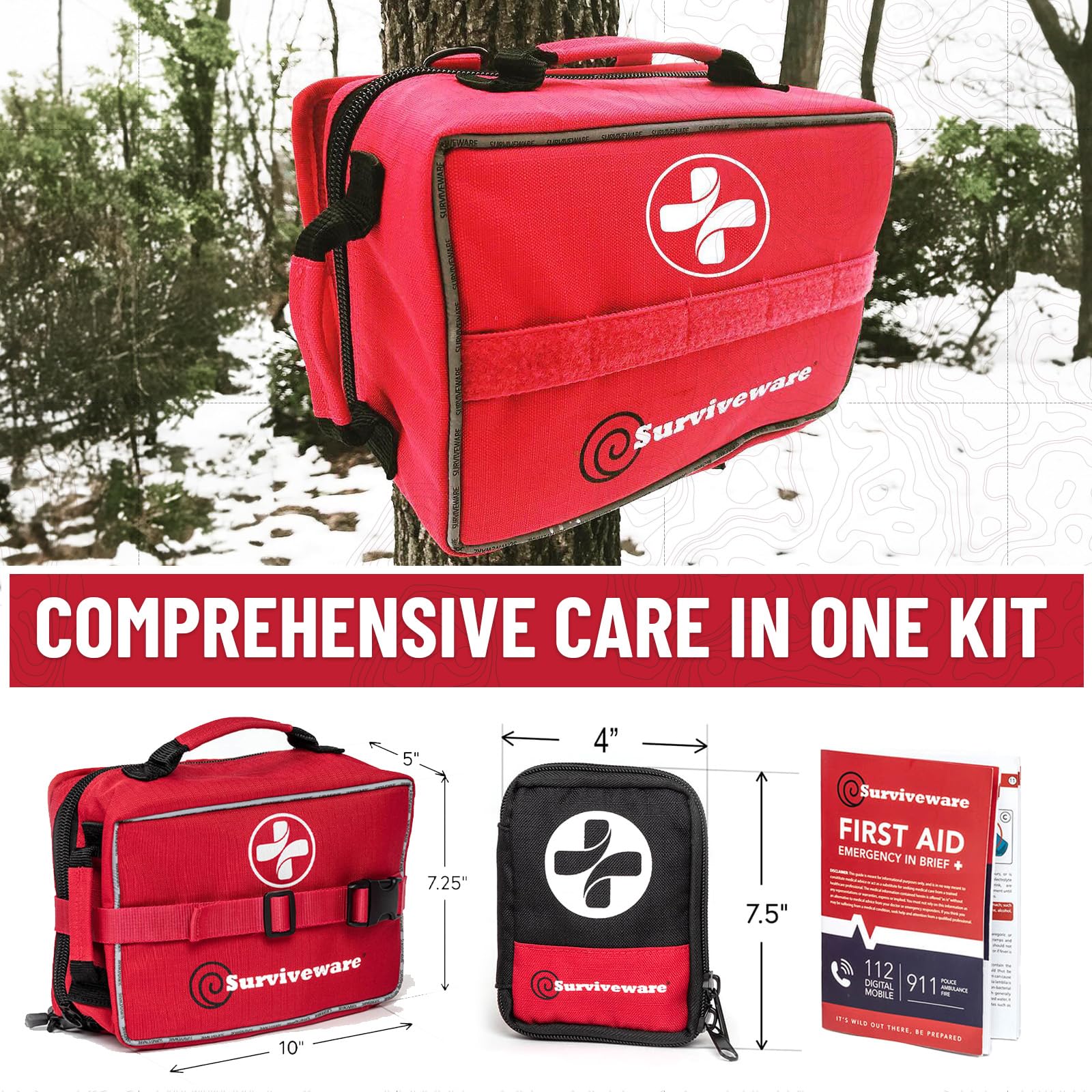 Mua Surviveware 238 Pcs Comprehensive Premium Survival First Aid Kit ...