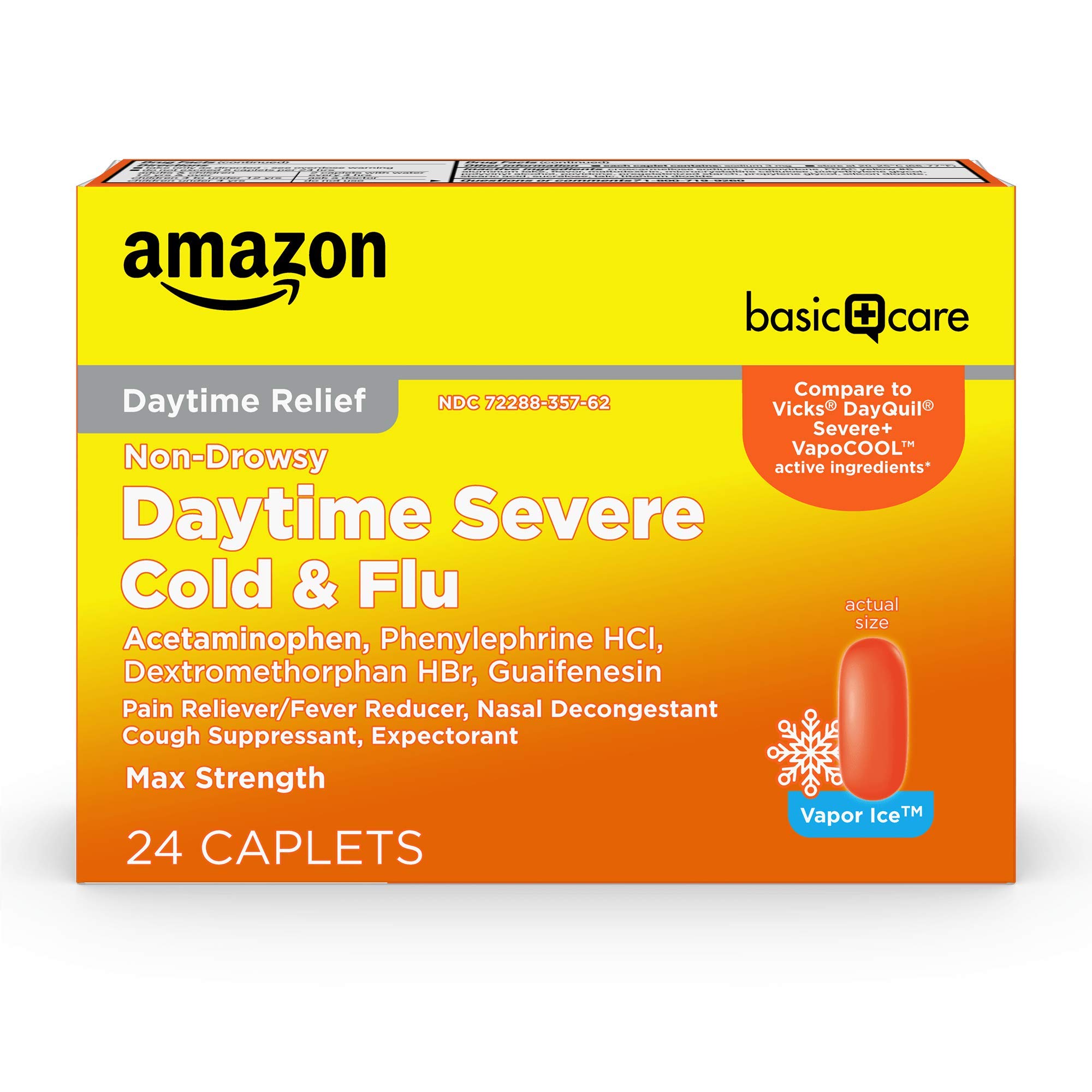Mua Amazon Basic Care Daytime Severe Cold & Flu Relief Caplets ...