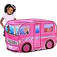 Amazon.com: Barbie Camper Pop Up Play Tent – Pink Dream House for Kids ...
