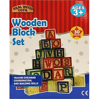 Amazon.com: Kaplan Classic ABC Blocks: Toys & Games