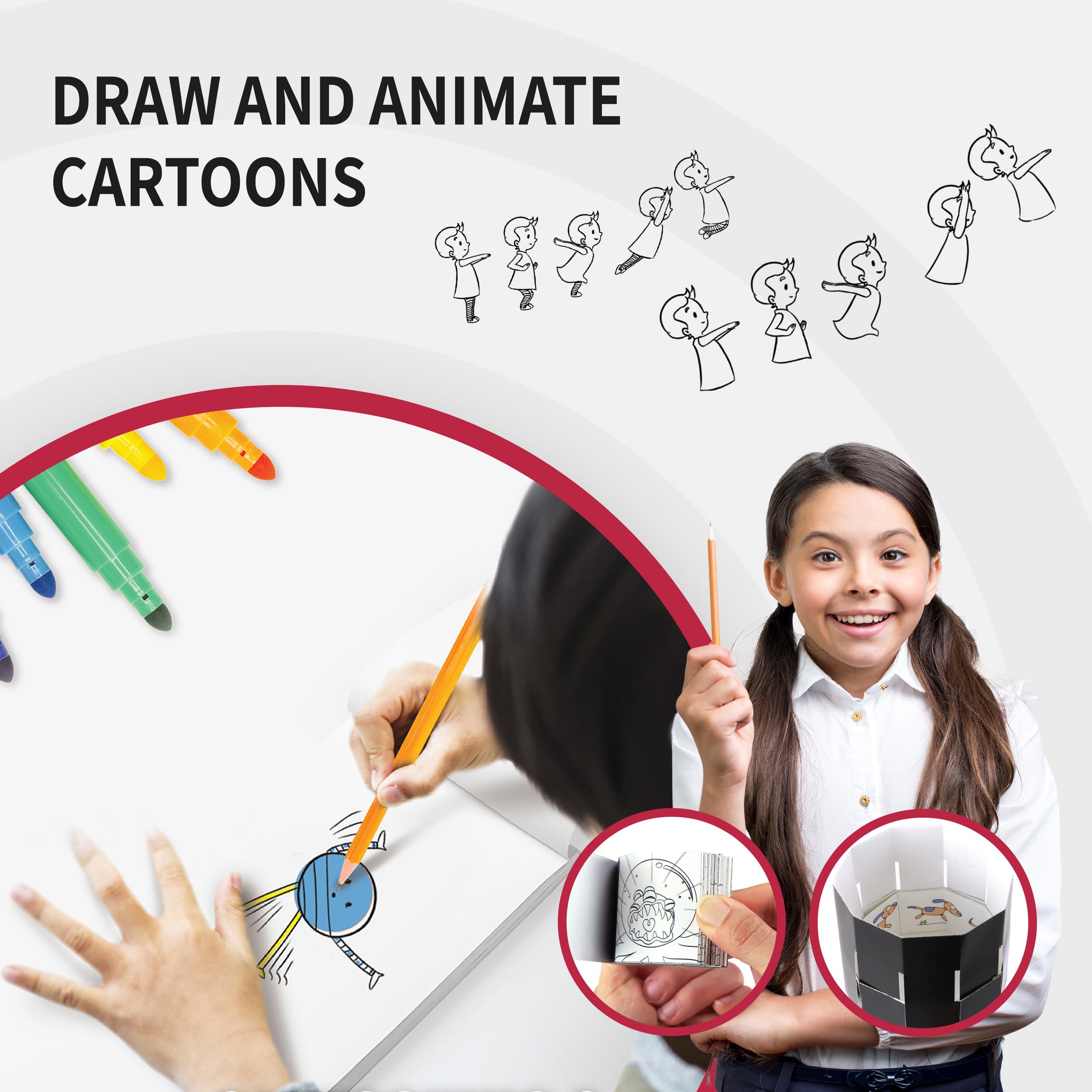 Mua SpiceBox Flip Book Animation Cartoon Drawing Kit for Kids, Learn ...
