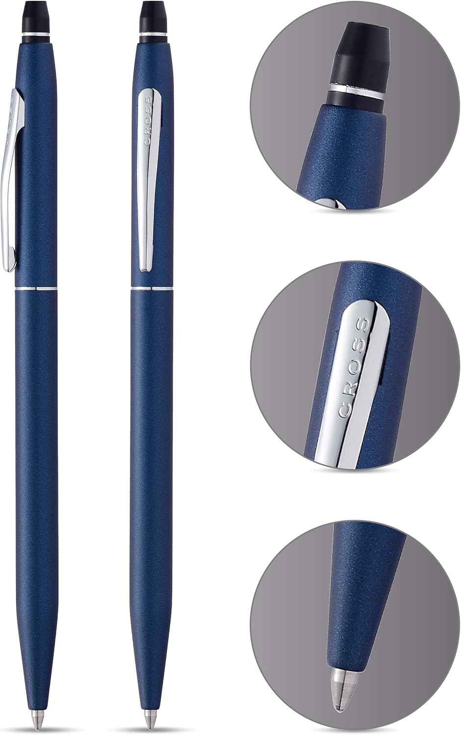 Cross Click Blue Lacquer Ballpen with Chrome Appointments Item# AT0622 ...