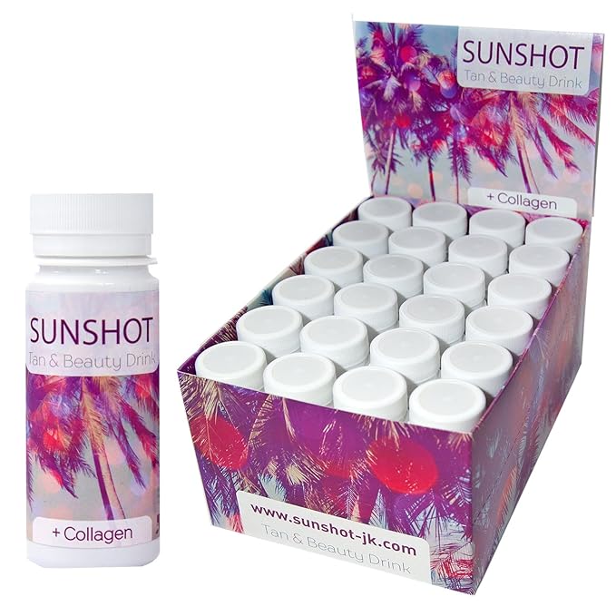Sunshot Tan & Beauty Drink with Collagen (5 Pack) (Pack of 5): Amazon ...