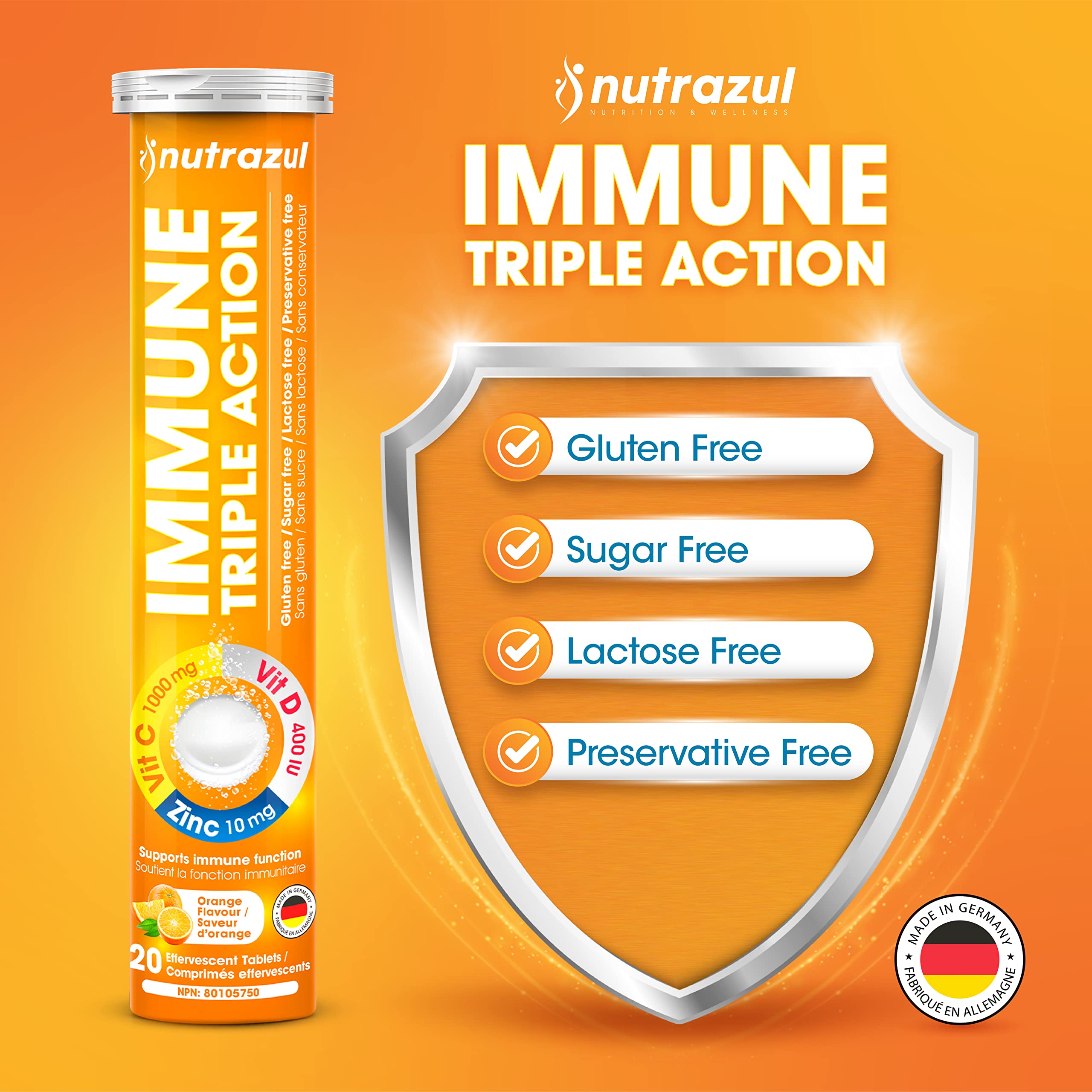Mua nutrazul Immune Triple Action Effervescent Tablets with Vitamin C ...