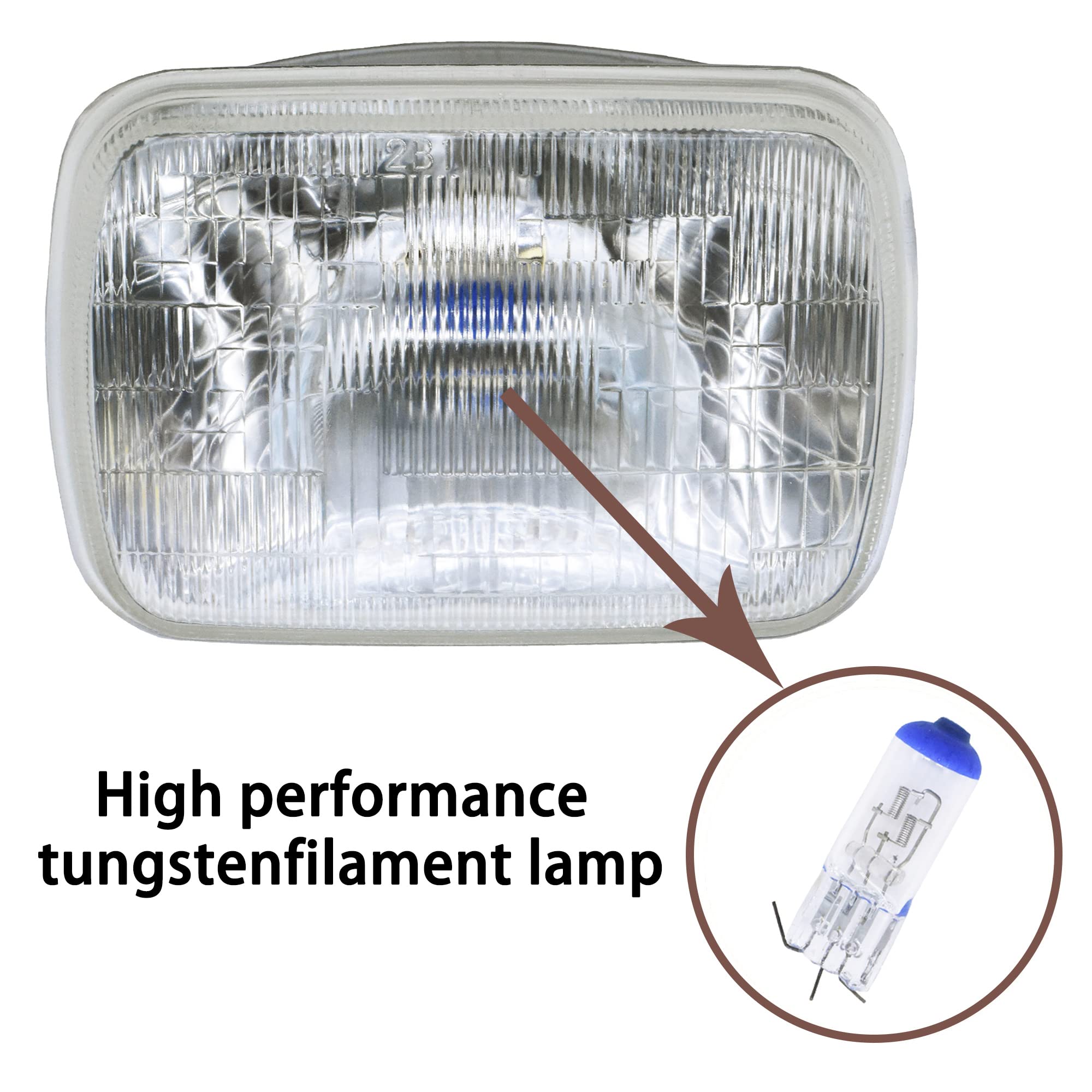 Mua FOXSEON H6054 Super vision Halogen Sealed Beam Headlight Low & High ...