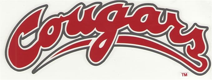 Amazon.com : Washington State Cougars Decal - Arched Script Cougars : Sports Fan Automotive ...
