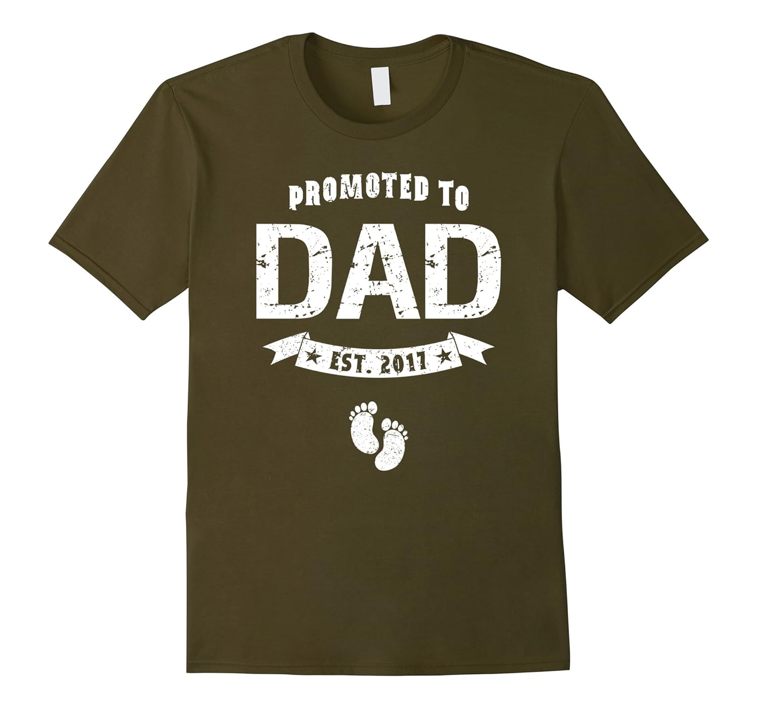 Men’s Promoted to Dad T Shirt New Father To Be Expecting Funny Tee