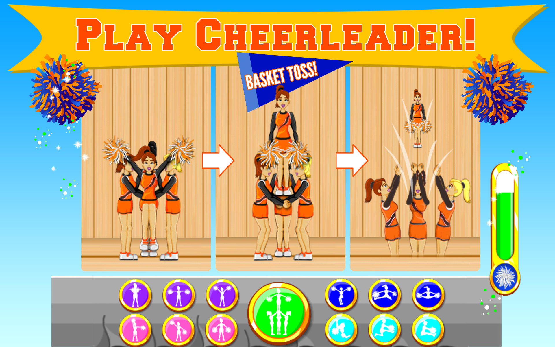 Just Cheer! All Star Cheerleader Game - Play Free Cheerleading & Dance ...