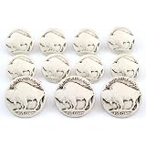 Amazon.com: Buffalo Nickel Buttons Metal 15mm 9/16" 8 Piece Set