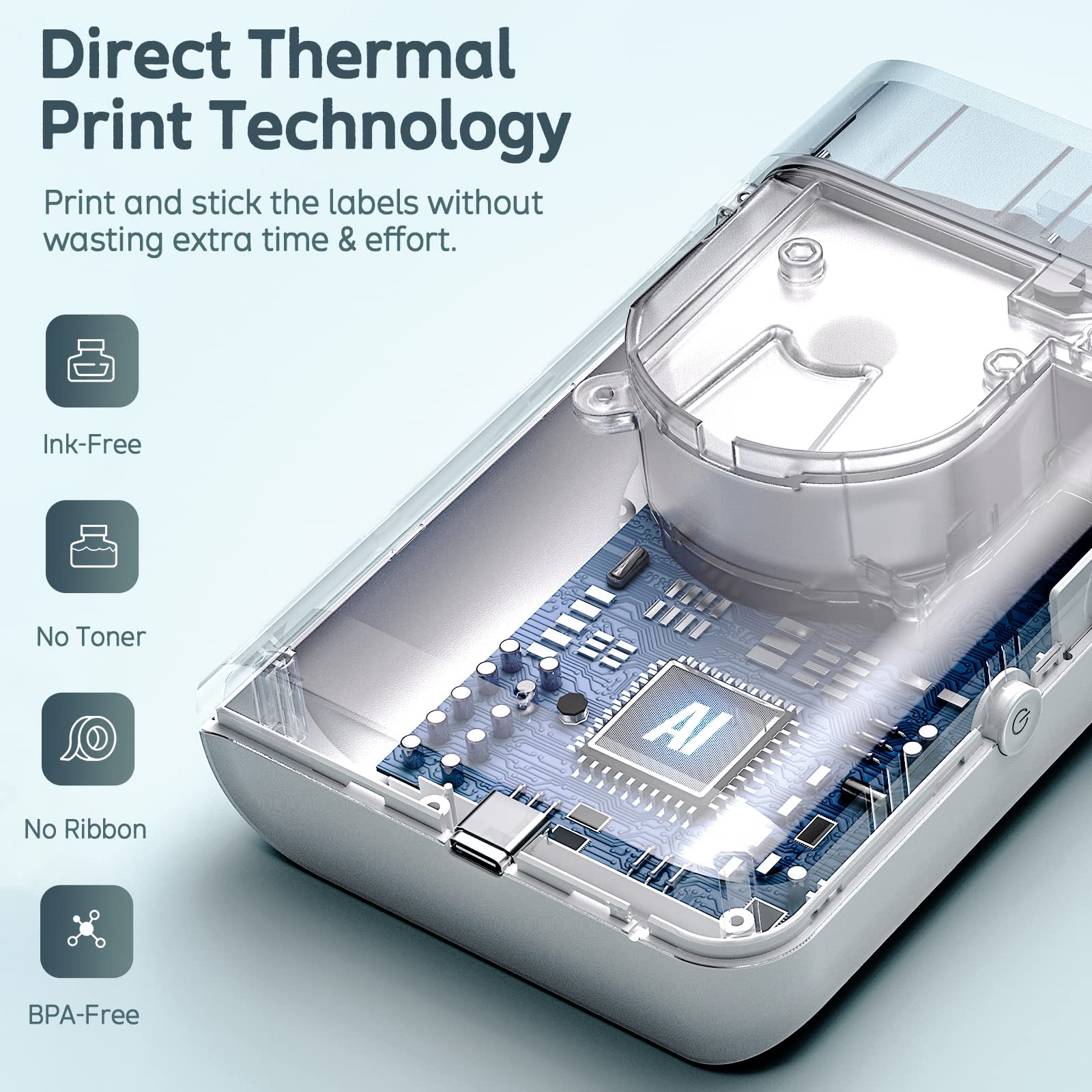 Mua Label Maker, Label Maker Machine with Tape, WP9510, Thermal ...