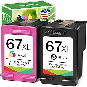 Amazon.com: Limeink Remanufactured Ink Cartridge Replacement for HP Ink 67 XL for HP 67xl Ink ...