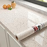 VEELIKE 354''x32'' Wide Cream Beige Granite Contact Paper for ...