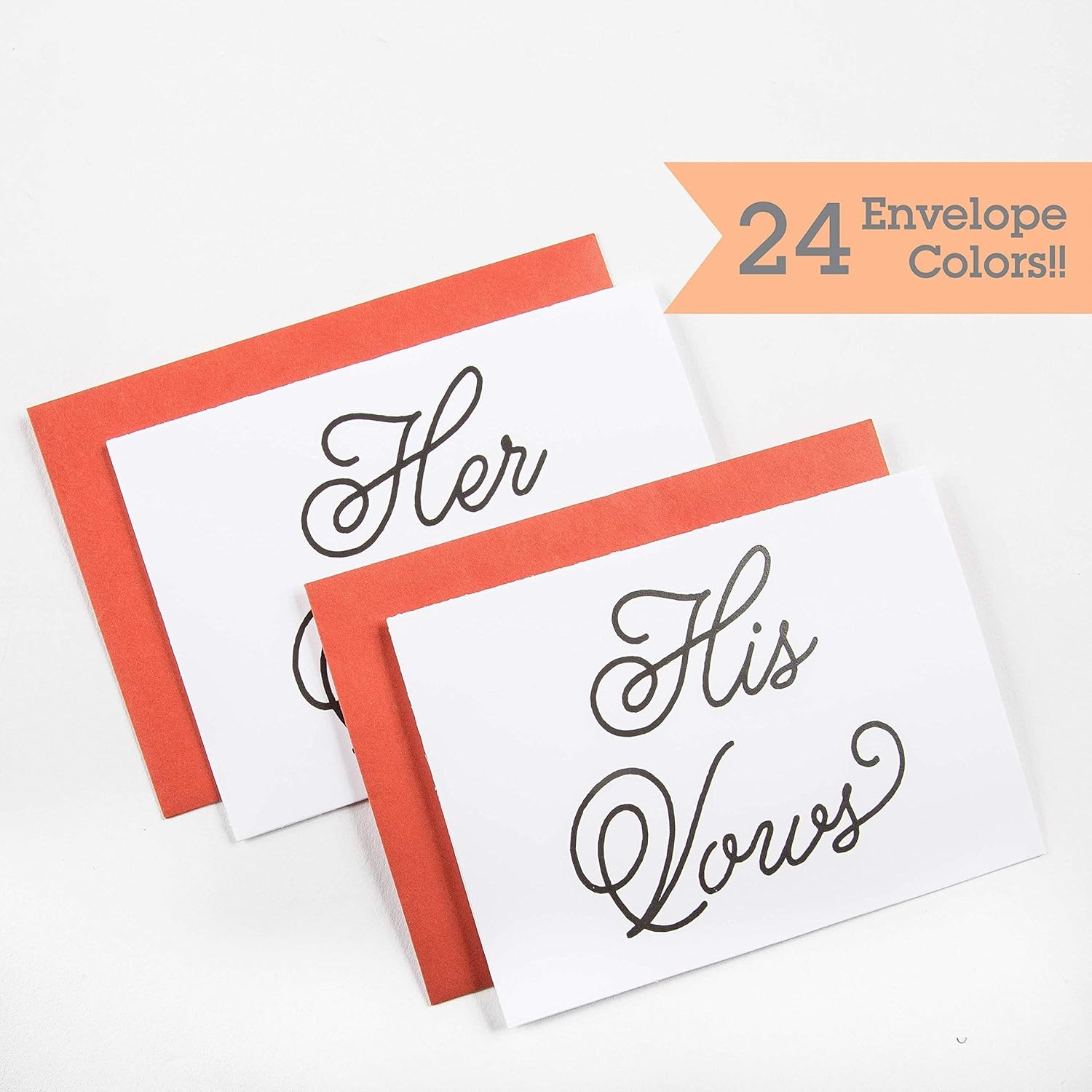 Amazon.com: Wedding Day Vows Card Set, His and Her Vow Cards (WC000-PL ...