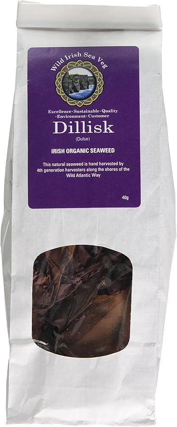 Wild Irish Seaweeds Organic Irish Dillisk Retail Pack 40 g: Amazon.co ...