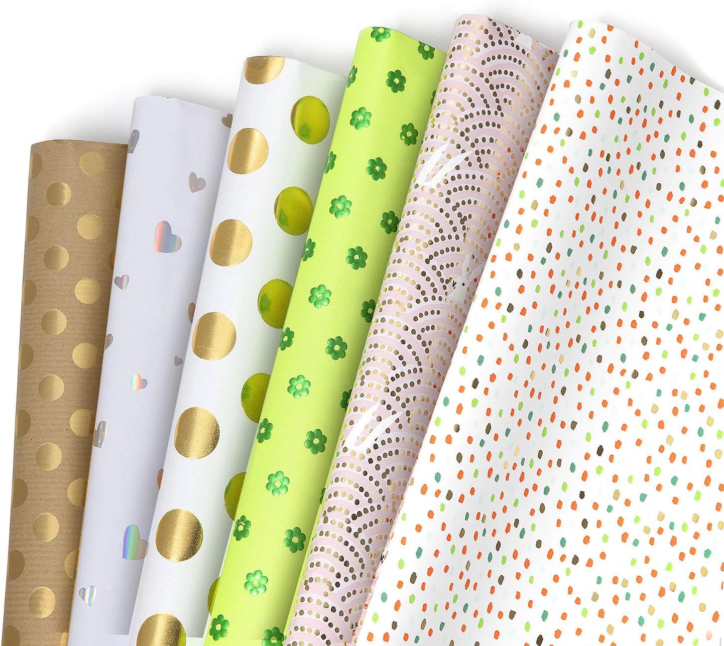 Papier Cadeau, Jolintek 6 Feuilles De Papier d'emballage Cadeau, Désign ...