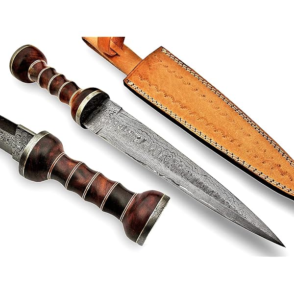 Damascus Katana Heartwood And Damascus Historical Gladiator Sword ...