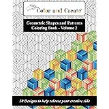 Amazon.com: Color and Create - Geometric Shapes and Patterns Coloring ...