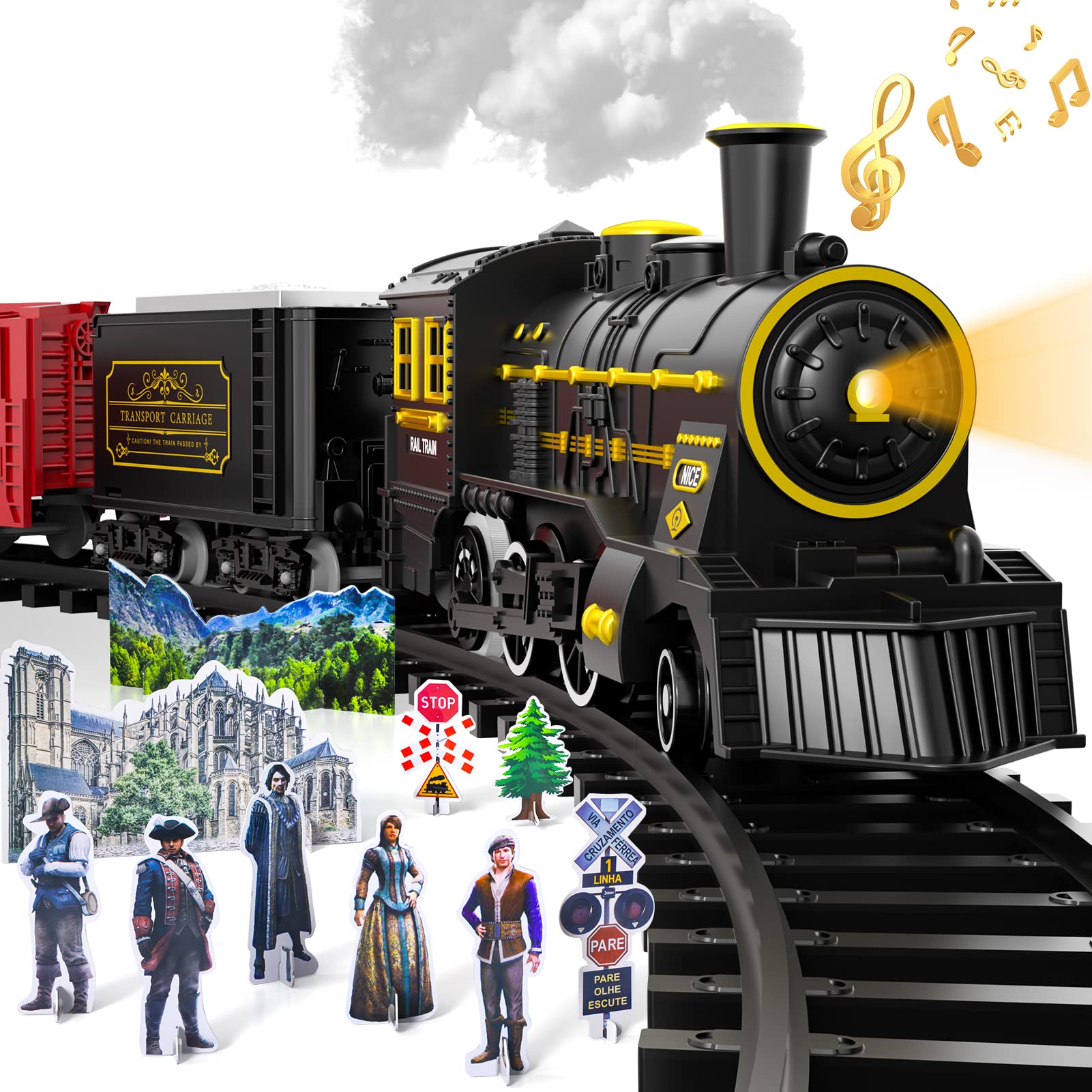 Mua Lucky Doug Christmas Train Set Toys for Kids, Electric Toy Train ...