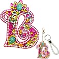 Amazon.com: JOOZ Diamond Painting Keychain Letters Diamond Art ...