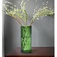 Amazon.com: GeLive 12 inch Green Tall Glass Vase, Clear Cylinder Fluted ...