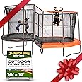 Amazon.com : JumpKing 10'x17' Multi-Level Oval Trampoline - Outdoor ...