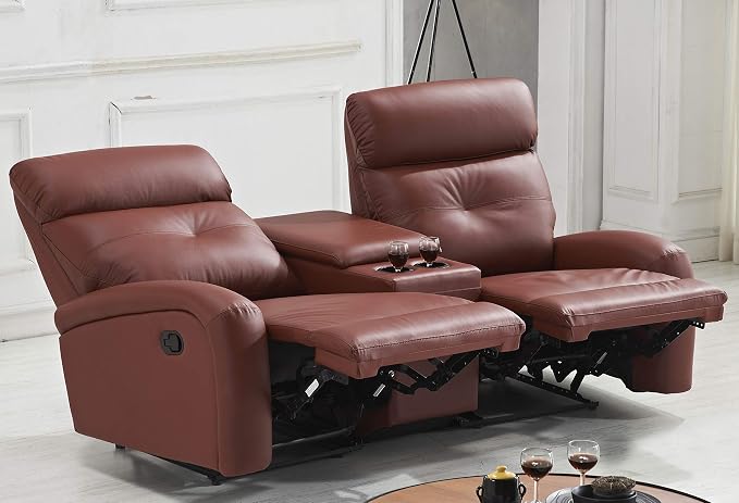 Mapo Möbel Ledersofa Kinosofa Relaxcouch Fernsehsofa 5130-Cup-2-206 ...