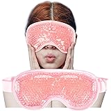 Amazon.com: 2PCS Cooling Eye Mask with Gel Bead, Reusable Cold Compress ...