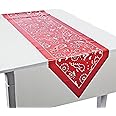 Amazon.com: Fun Express Red Bandana Table Runner - Table Runner Table ...