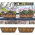 LaLaGreen Wall Planters - 2 Pack, 16 Inch Window Flower Boxes Outdoor ...