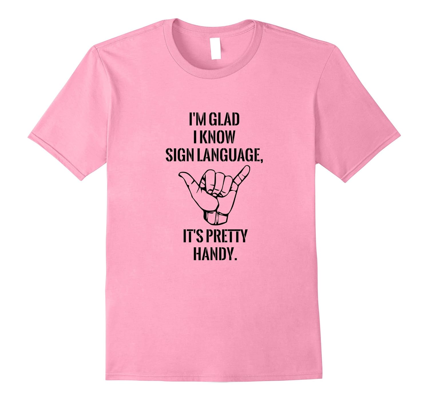 ASL American Sign Language Funny Tshirt-PL – Polozatee
