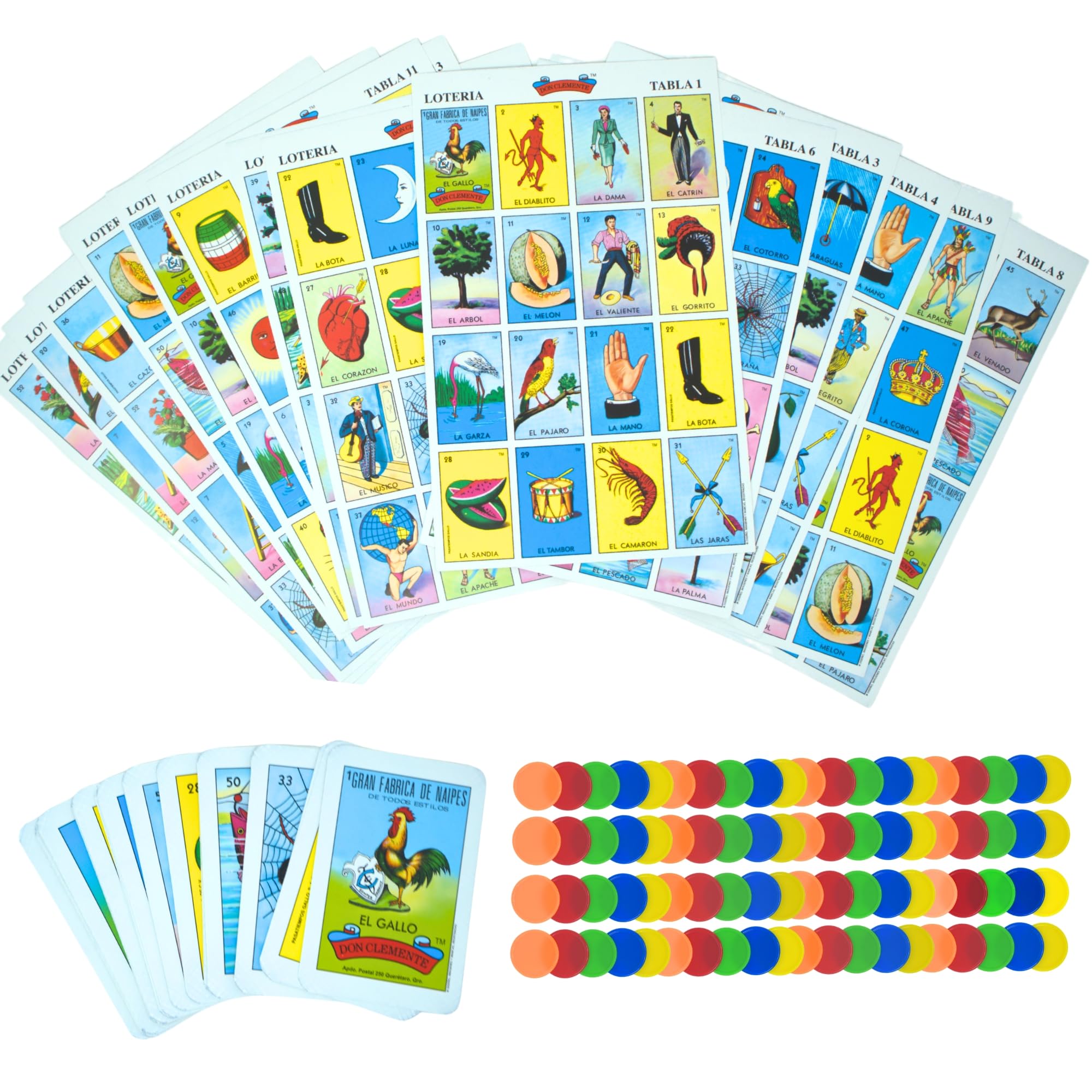 New To Town The Original Lotería Mexican Bingo Game Set - Complete with ...