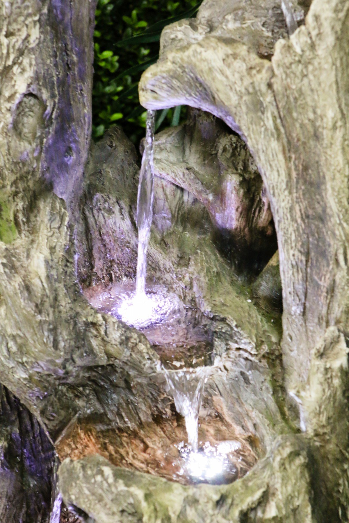 Alpine Corporation 5-Tier Tree Trunk Water Fountain with LED Lights ...