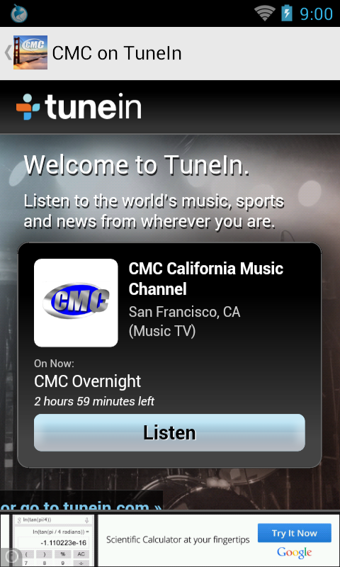 Amazon.com: CMC California Music Channel: Appstore for Android