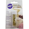 Amazon.com: Wilton Edible Gold Glitter Star Sprinkles, Shimmering Sugar ...