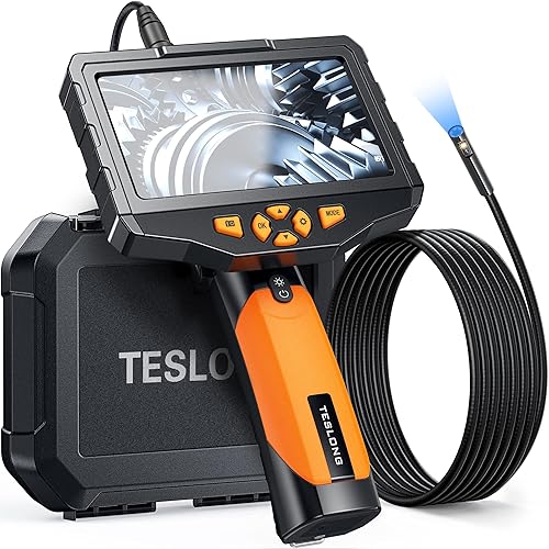 Teslong Inspection Camera, Dual Lens Borescope Camera with Light ...