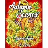 Amazon.com: Autumn Coloring Book: A Coloring Book for Adults Featuring ...
