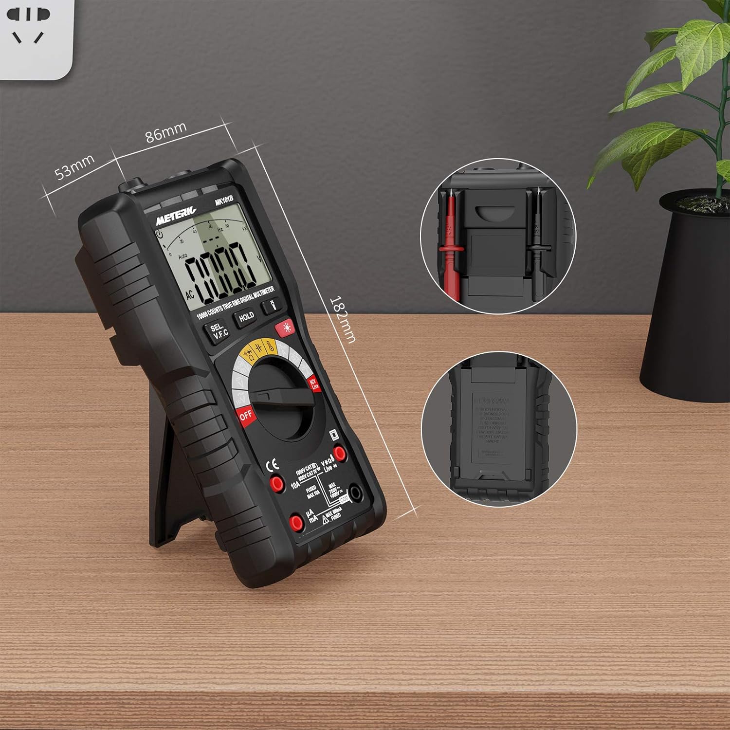 Test, Measure & Inspect Digital Multimeter,Meterk TRMS 10000 Counts ...