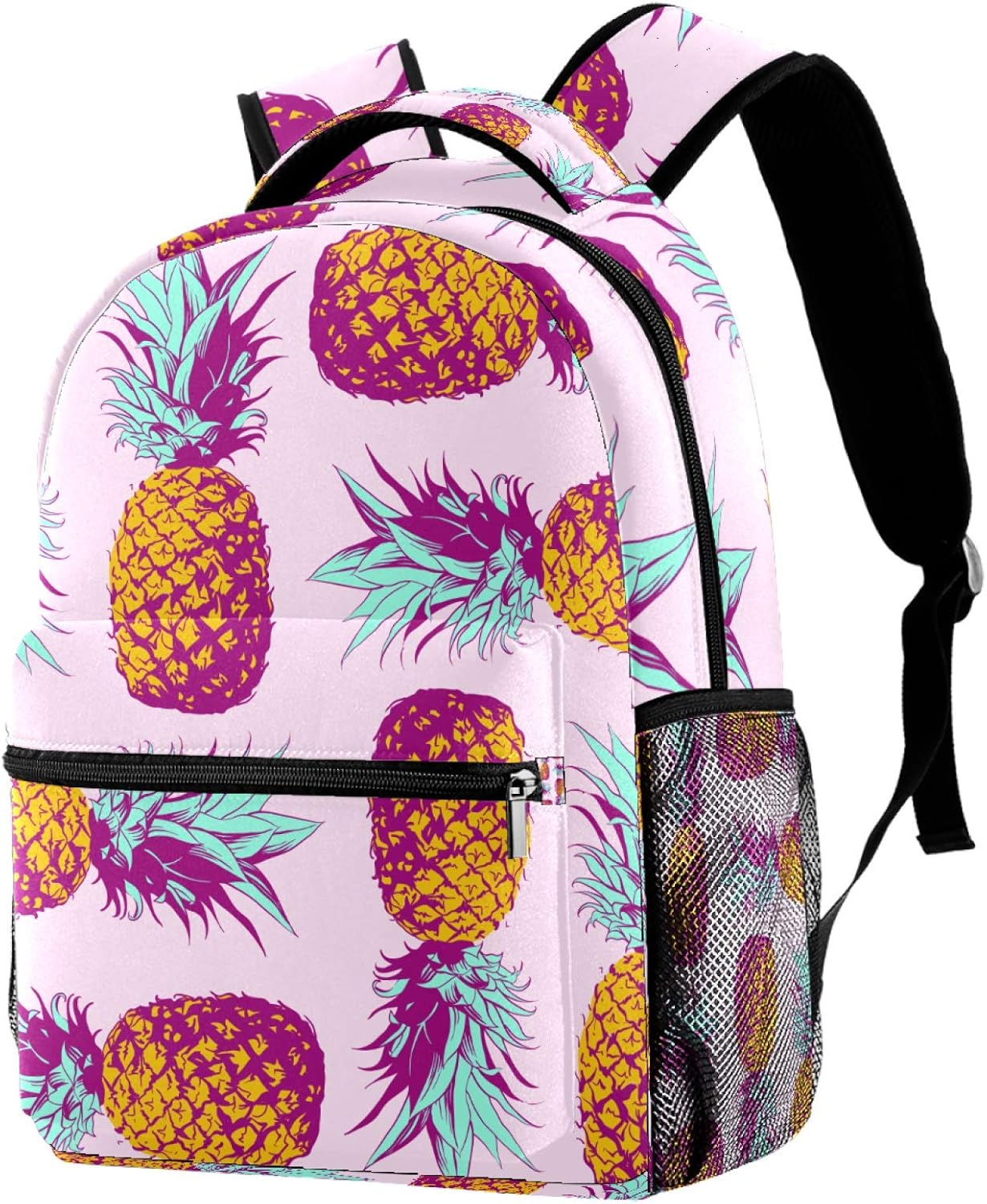 School Backpacks Tropical Fruits Pink Student Backpack Big For Girls ...