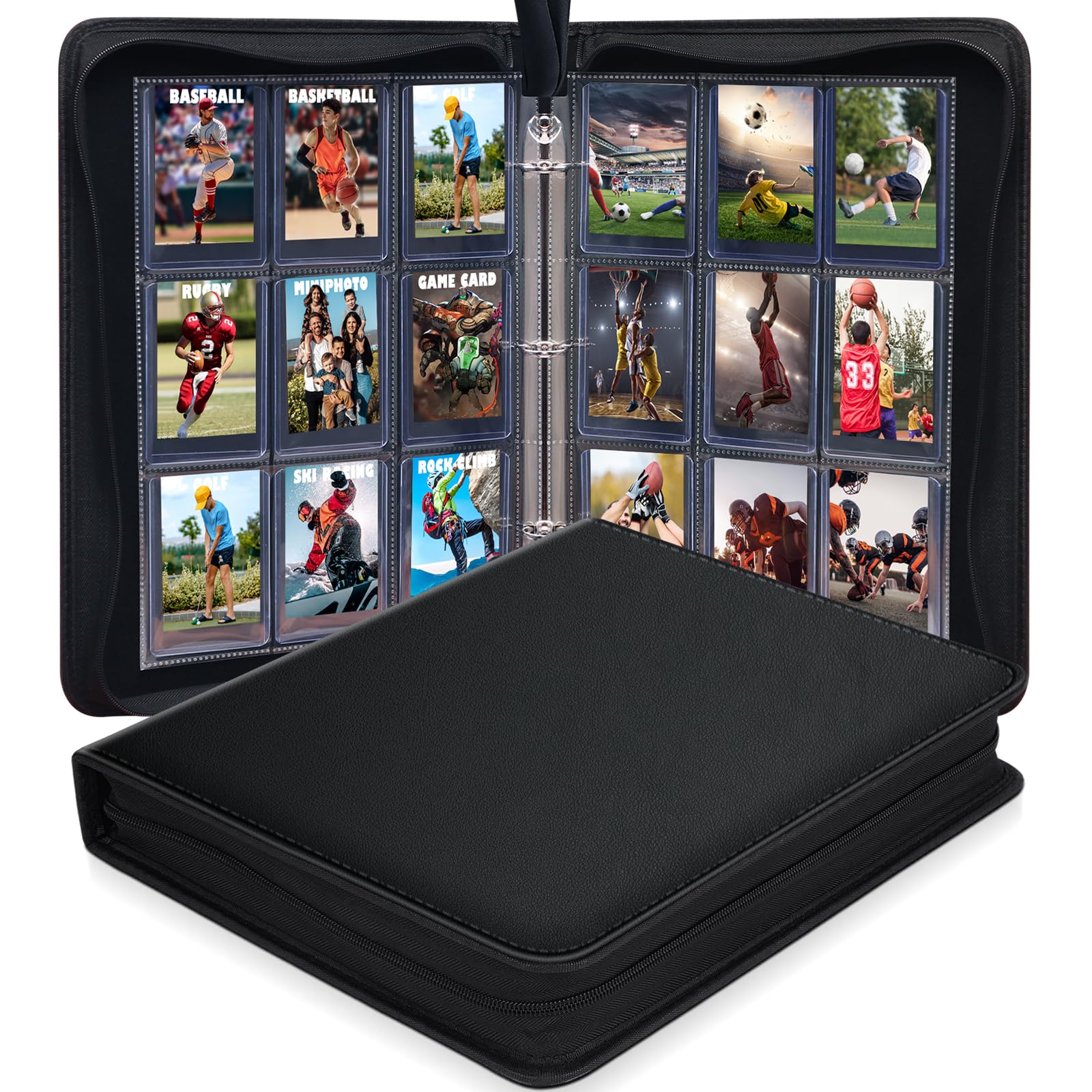 360 Pockets Toploaders Card Binder, 9 Pocket Trading Cards Album for 3 ...