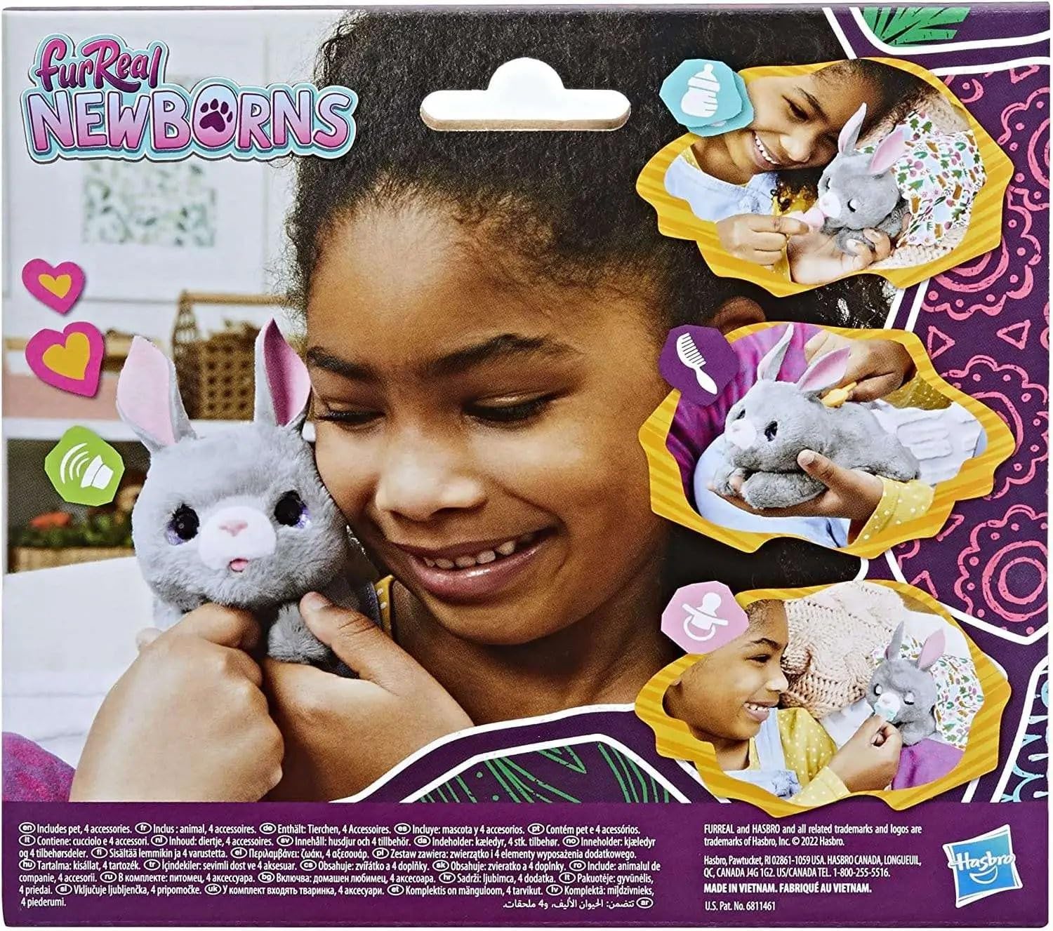 Mua FurReal Hasbro Newborns Bunny Interactive Animatronic Plush Toy ...