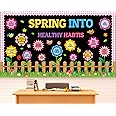 Amazon.com : gisgfim Spring Healthy Bulletin Board Set Spring Theme ...