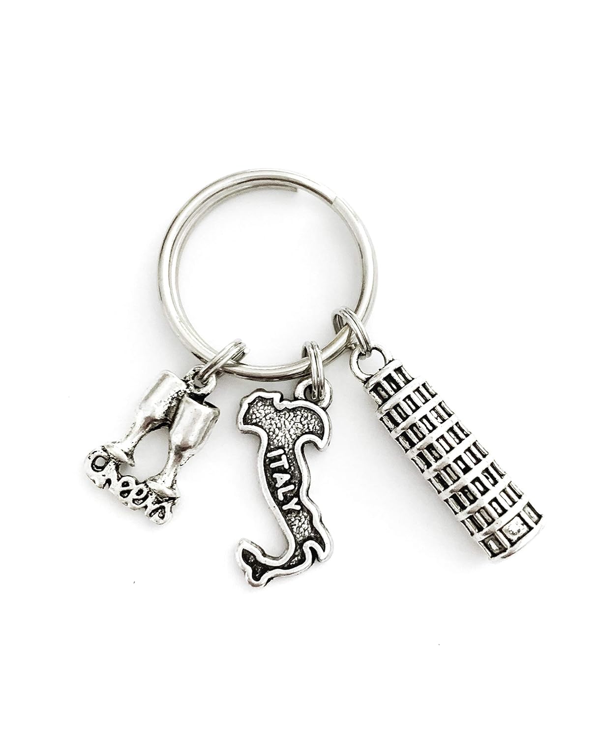 Amazon.com: Italy theme keychain. Includes Italy Country, Leaning Tower ...