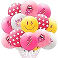 Amazon.com: AellasNervalt 50Pcs Preppy Y2K Style Balloons Smile Face ...